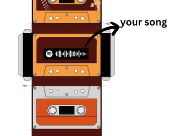 Personalized Printable Cassette Tape DIY Gift - Etsy