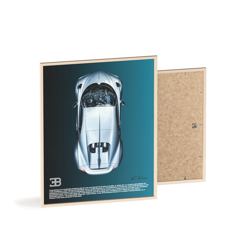 Limited Edition Bugatti Chiron Profilee Art Print Exclusive Automotive ...