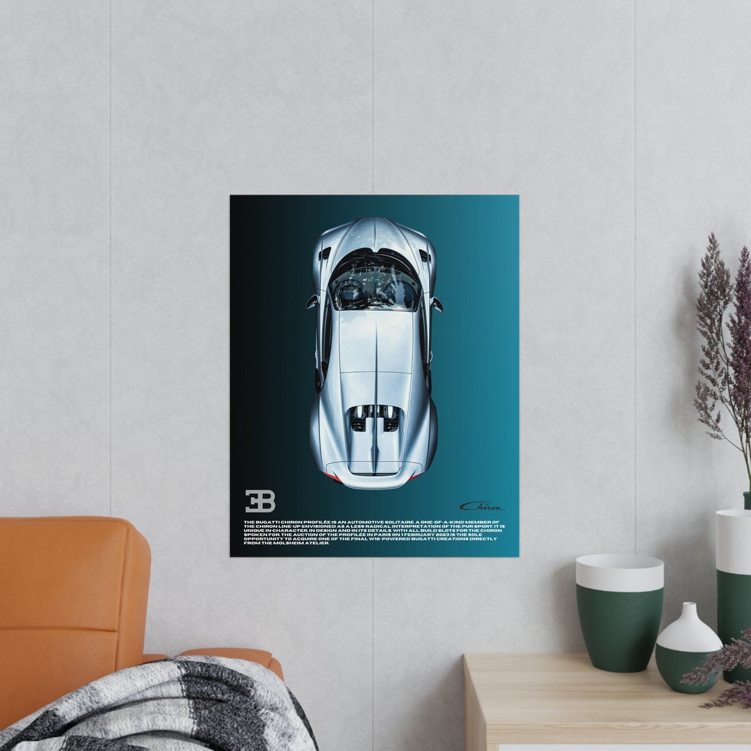 Limited Edition Bugatti Chiron Profilee Art Print Exclusive Automotive ...