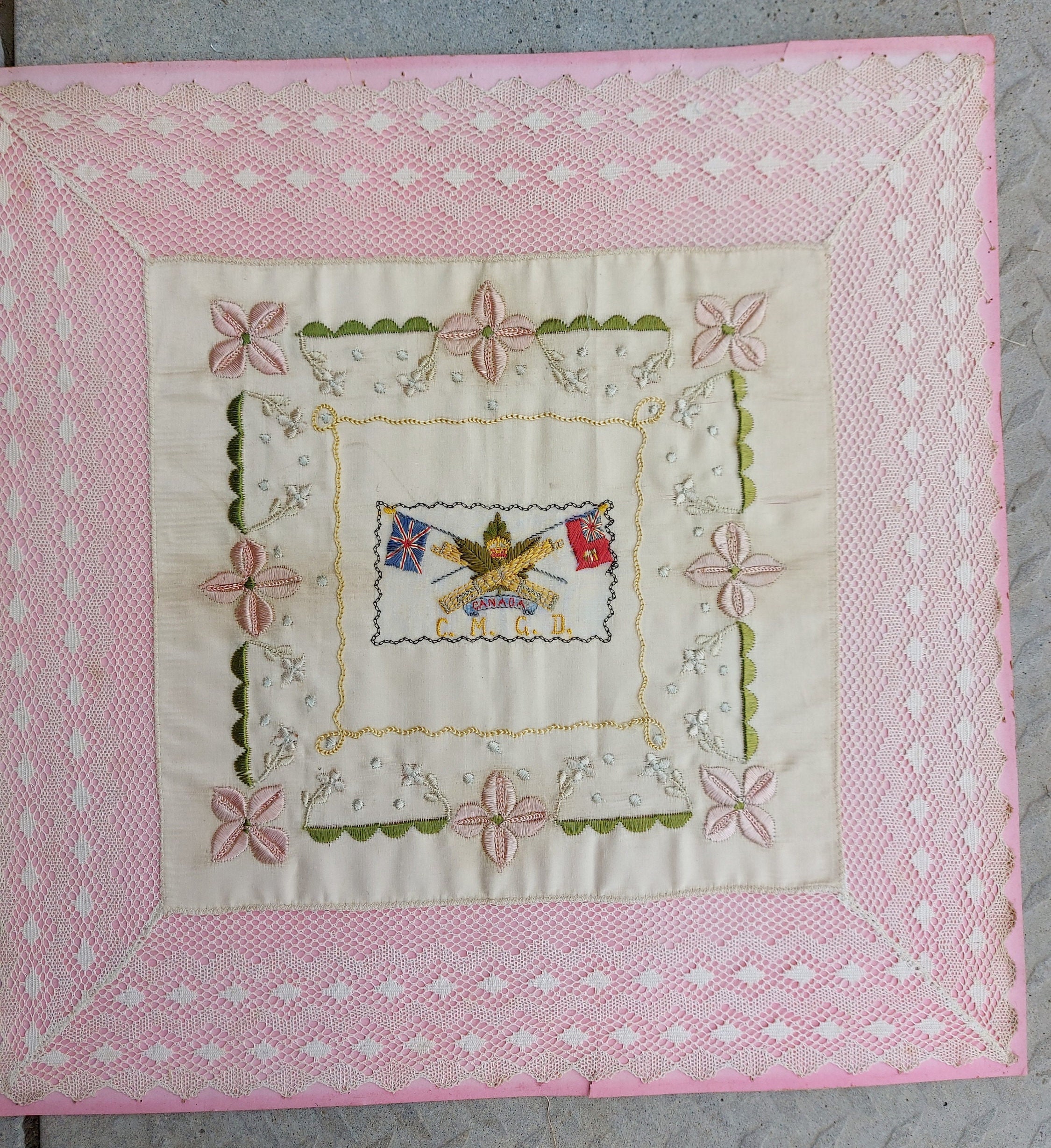 CMGD Military WW1 Textile Art Canadian Machine Gun Corps - Etsy