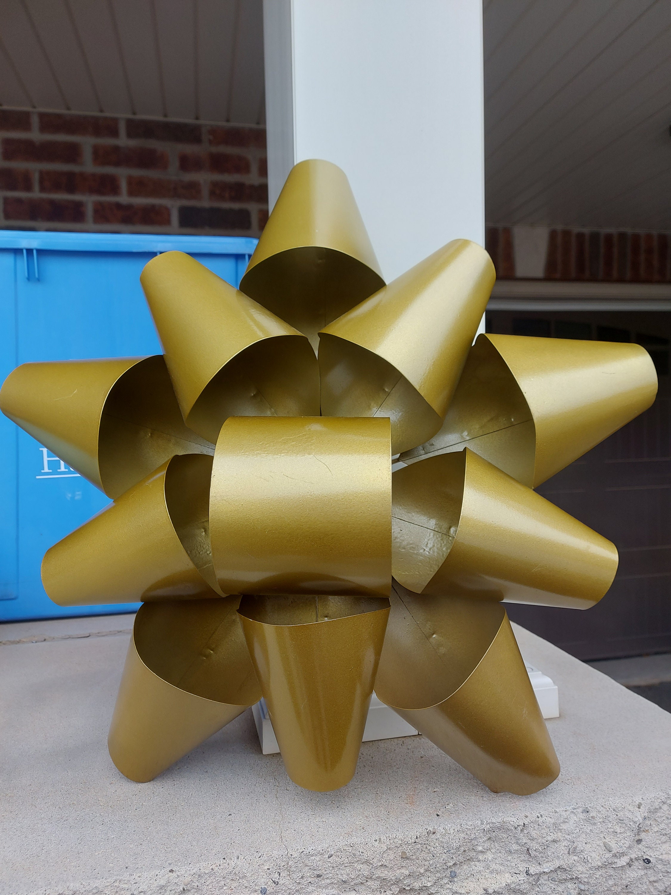 Large Gold Metal Bow for Gate House Vintage Martha Stewart 20 - Etsy