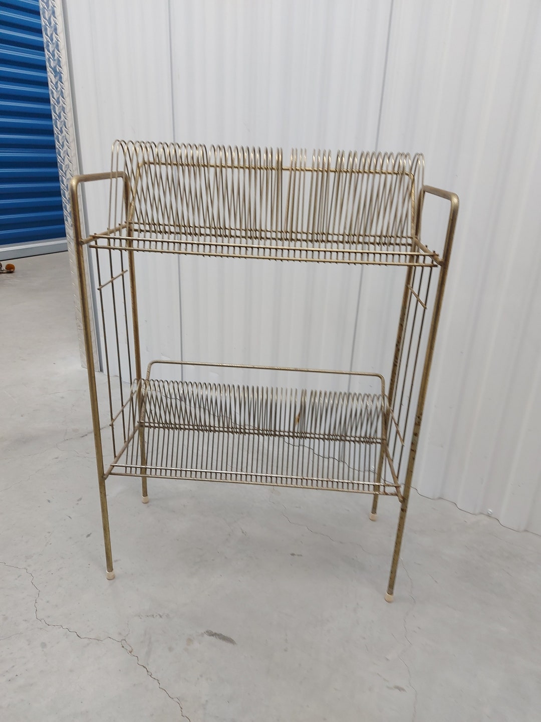 MCM Record Rack Holder Metal Tower - Etsy