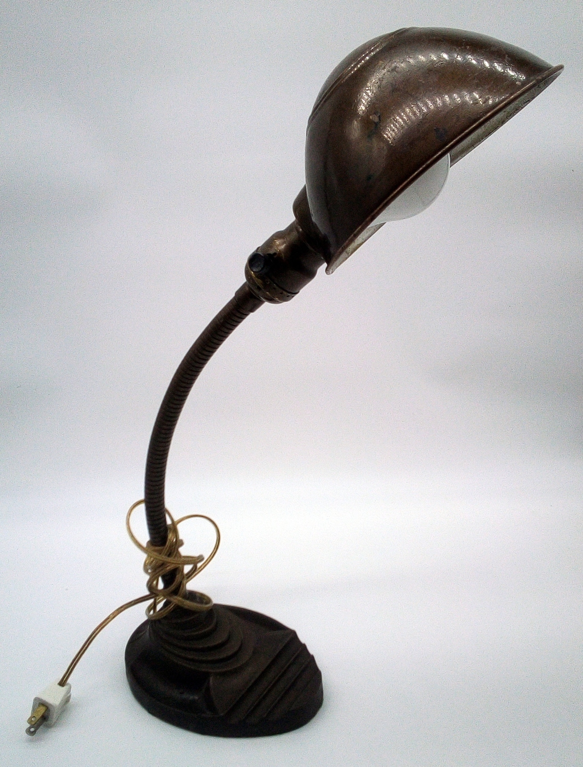 Industrial Gooseneck Desk Lamp Retro Art Deco Style, Adjustable Shade ...