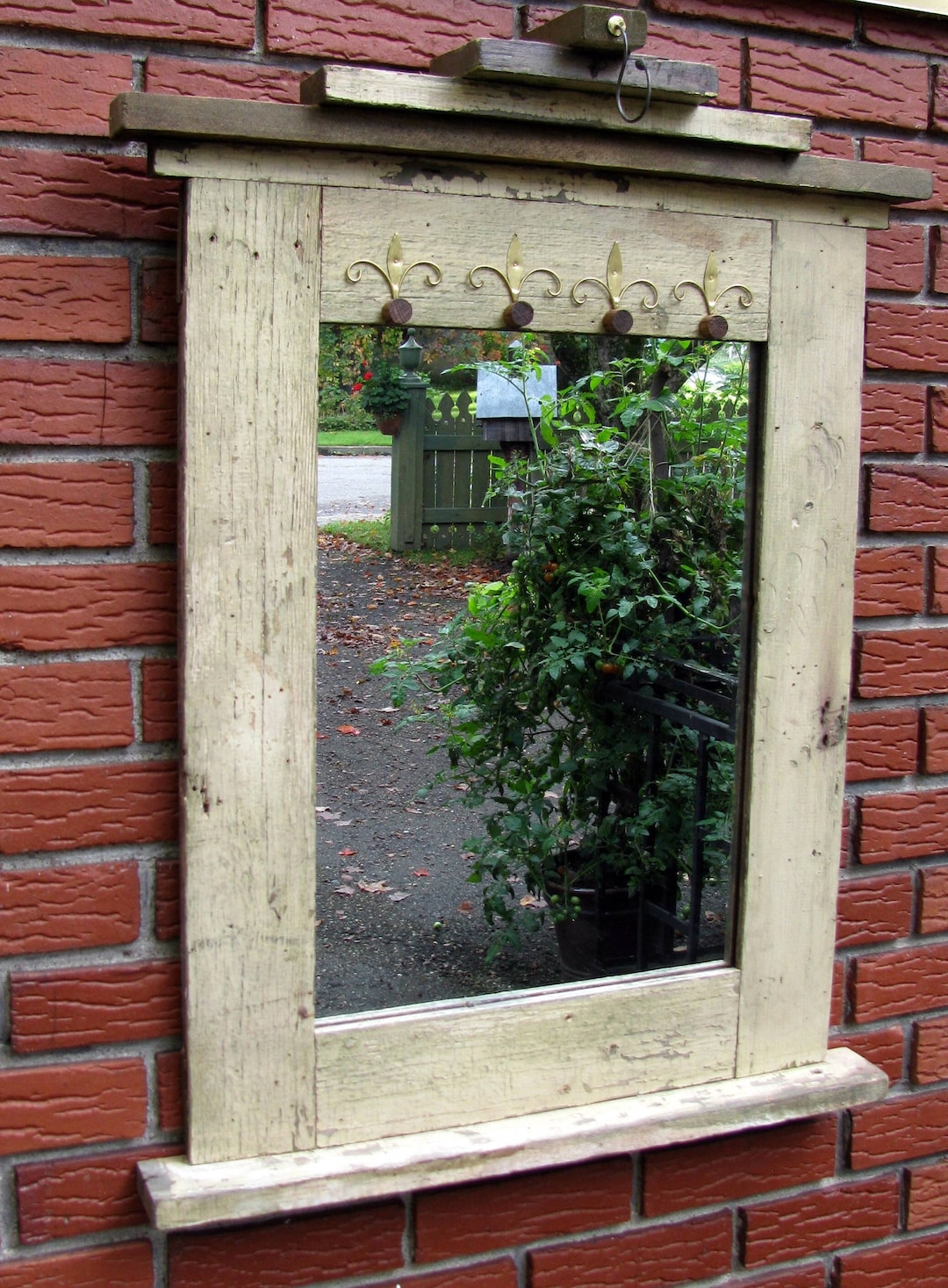 Decorative Wooden Rustic Framed Large Wall Mirror - Etsy