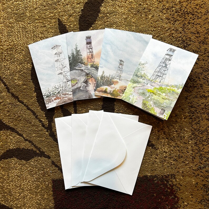 Adirondack Firetowers 2024 Greeting Cards 4-pack - Etsy