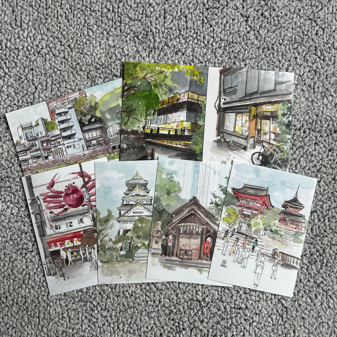 Japan Plein Air Numbered Prints - Etsy