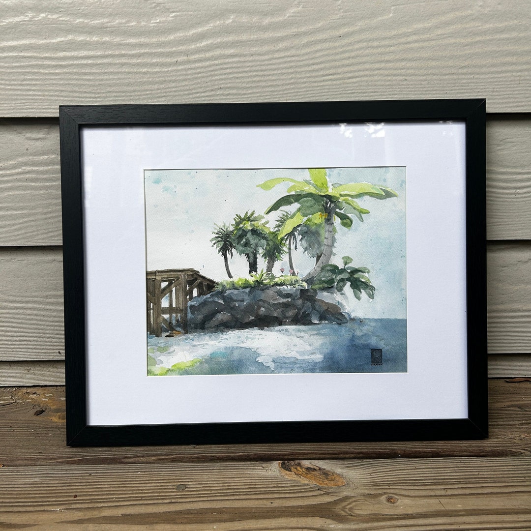 Kingdom Hearts Destiny Islands - Watercolor ORIGINAL - Etsy