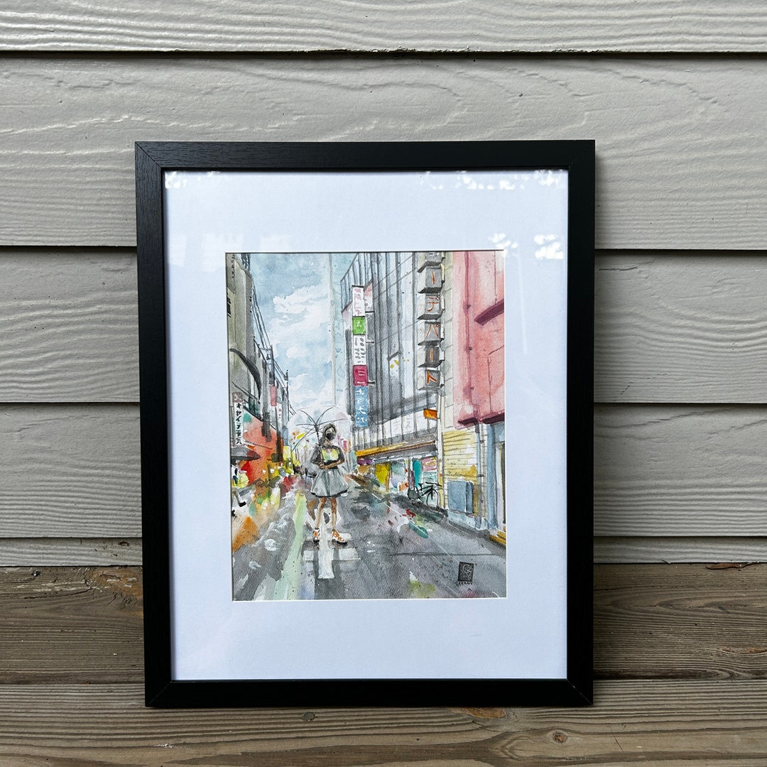 Light Showers Watercolor ORIGINAL - Etsy