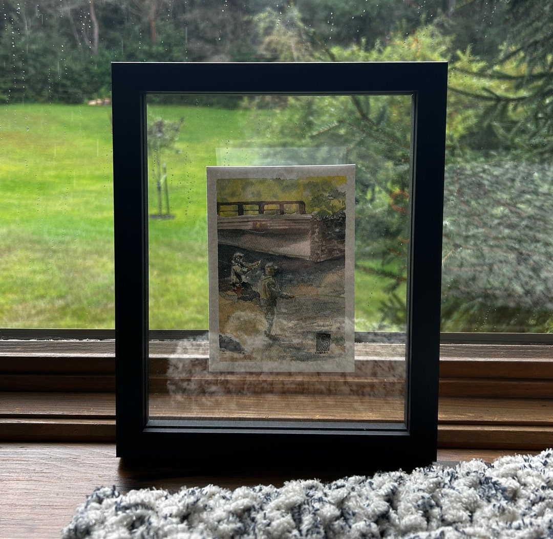 Fly-fishermen Watercolor ORIGINAL - Etsy