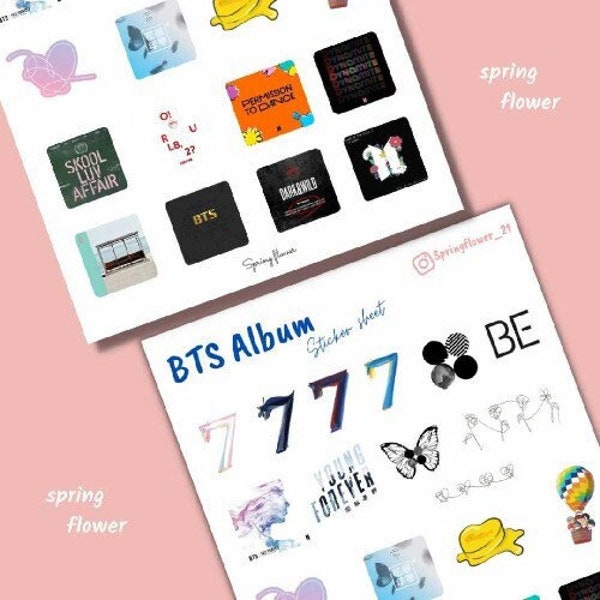 Bts Album Stickers - Etsy