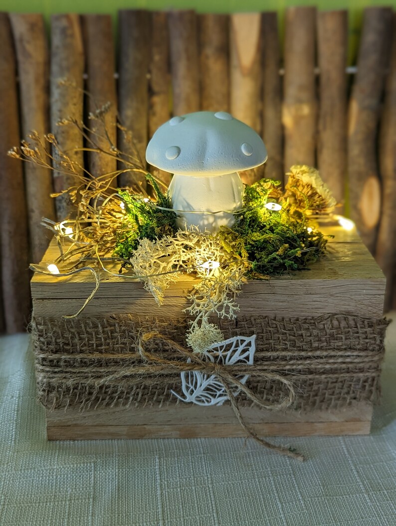 Pilz/Igel/ Herbstdeko wählbar mit Beleuchtung / Figur / Größe - Etsy.de