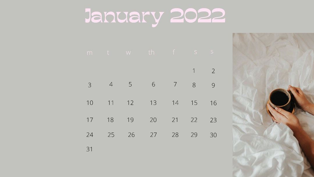2022 Minimalist Calendar DIGITAL DOWNLOAD - Etsy