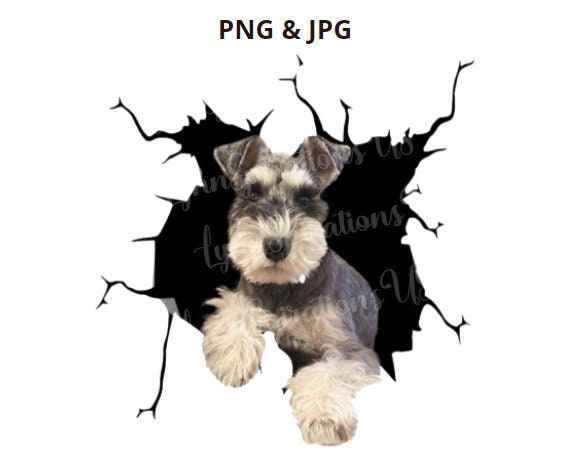 Schnauzer Decal, Car Decal, Printable Car Decal, Printable Schnauzer ...