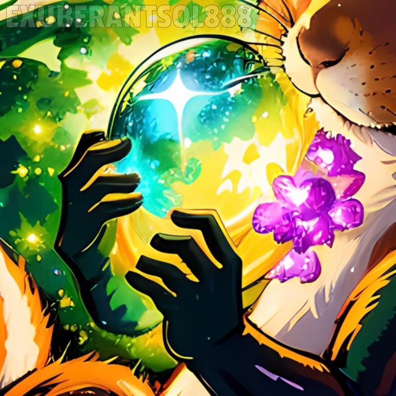 Sacred Seed-sower 1x1 AI Art Digital Fantasy Magical Colorful Cosmic ...
