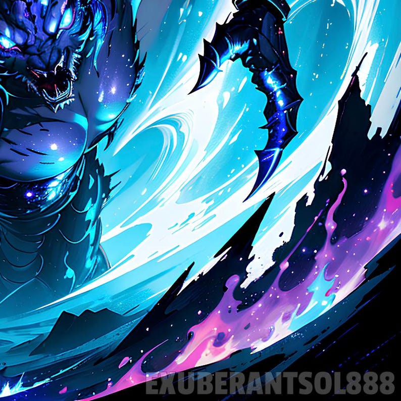 World-felling Temper 1x1 AI Art Digital Fantasy Magical Giant Dreadful ...