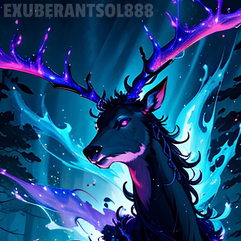 Odd Visitation 1x1 AI Art Digital Fantasy Magical Mythical Enchanted ...