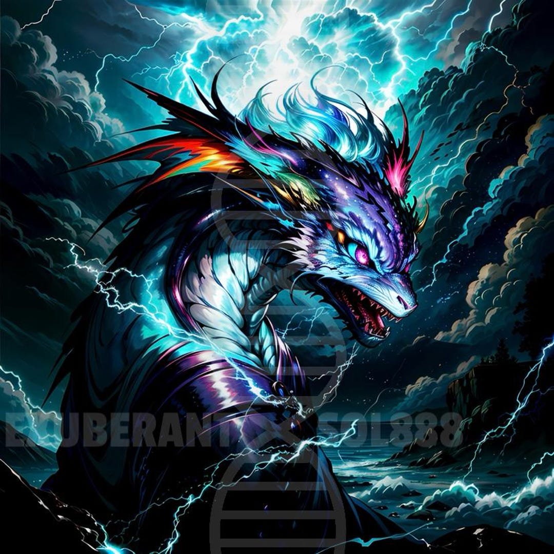 Storm Sire 1 1x1 AI Art Aesthetic Digital Fantasy Magical Powerful ...