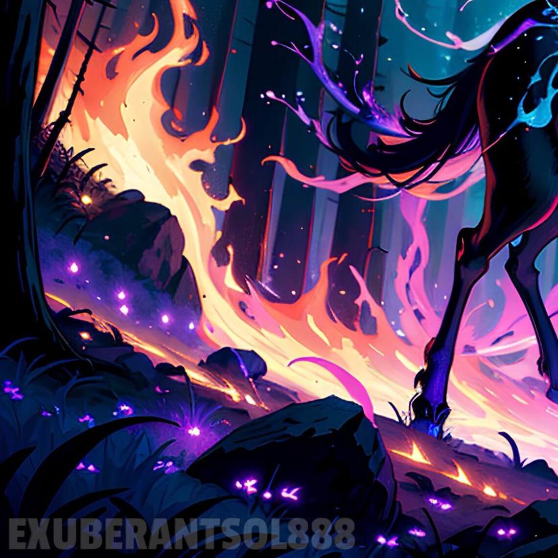 Odd Visitation 1x1 AI Art Digital Fantasy Magical Mythical Enchanted ...