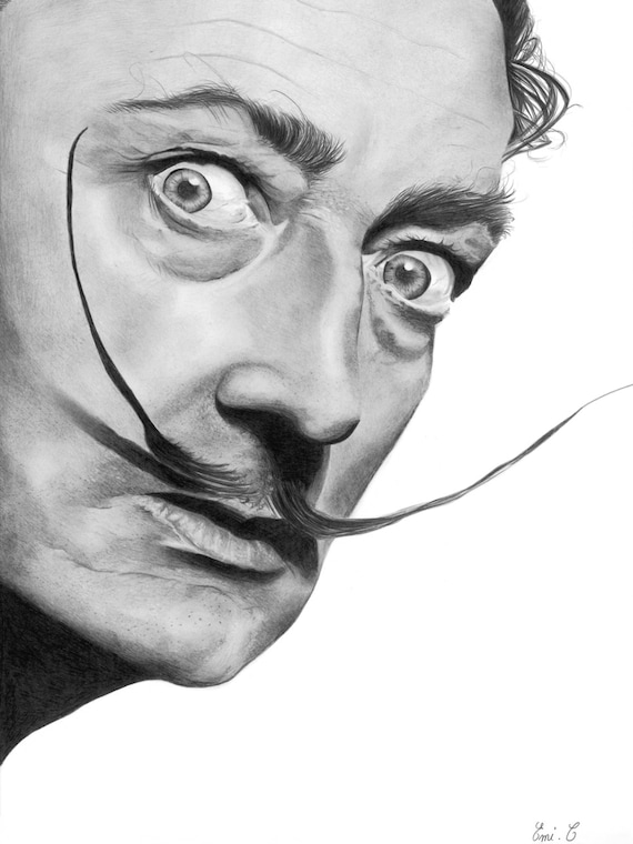Salvador Dali Art Painting Drawing - Etsy