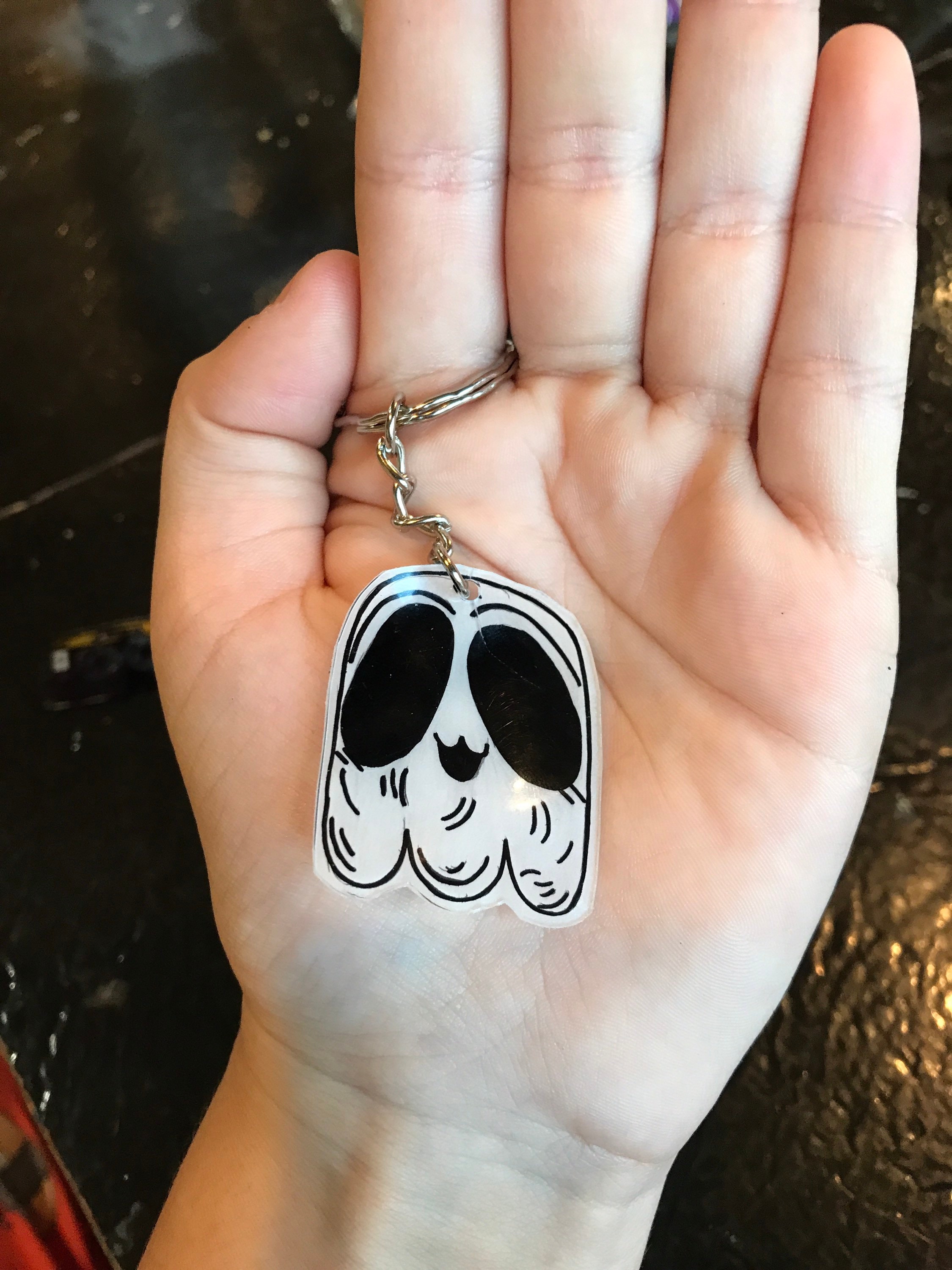 Uwu Spoopy Ghost Mascot Keychain - Etsy