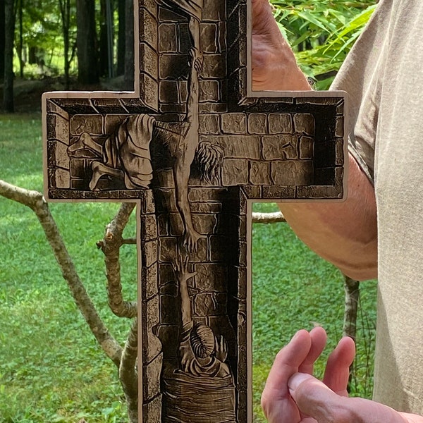 Hanging Wall Cross - Etsy