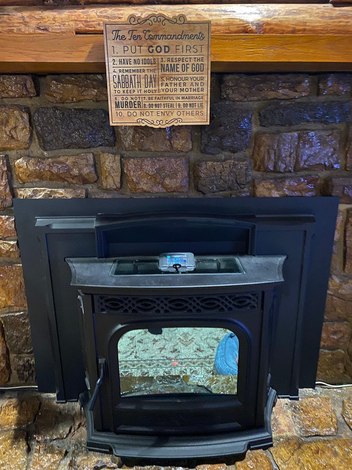 10 Commandments Sign. Laser Cut and Engraved Sign Hand - Etsy