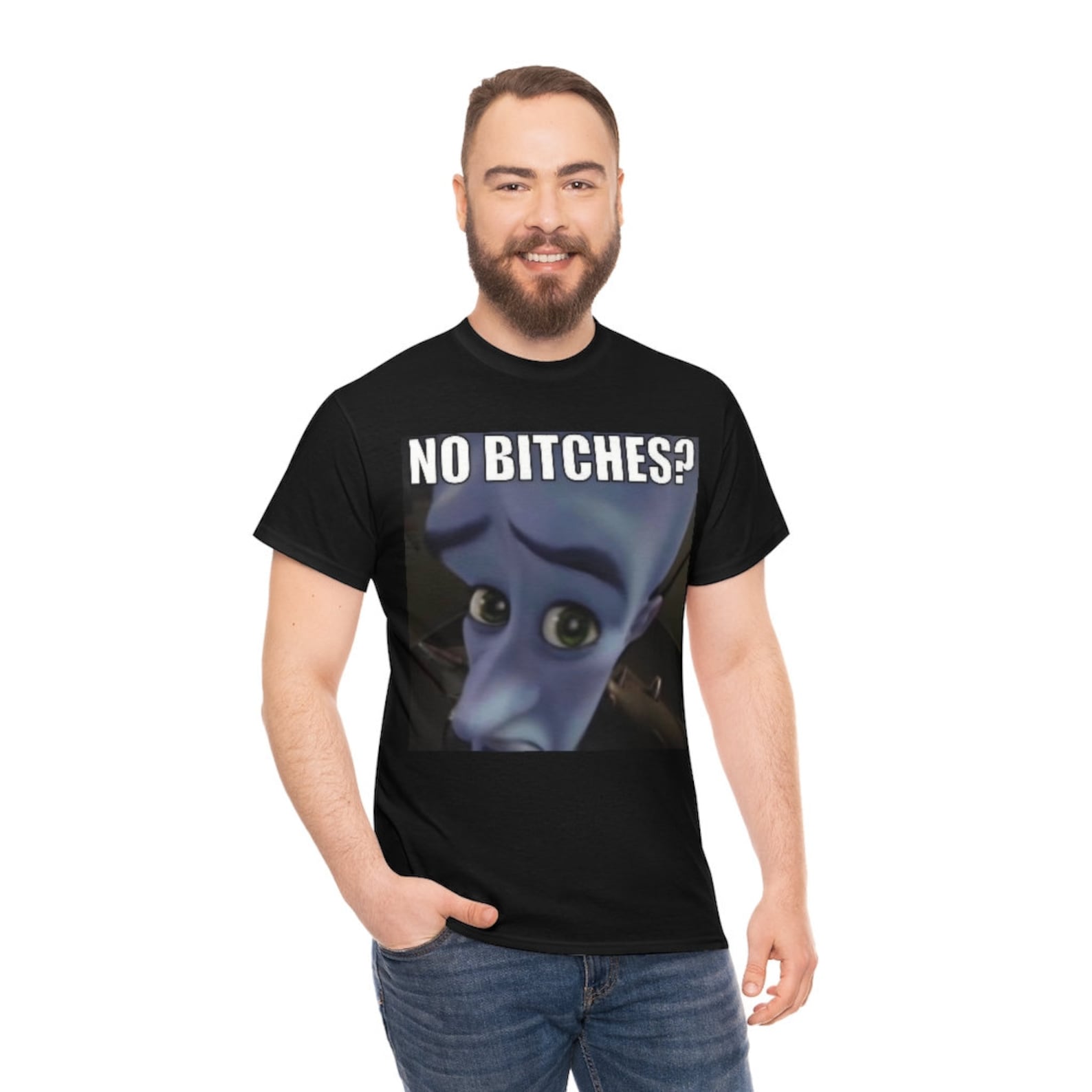 No Bitches Megamind Funny Meme T-shirt - Etsy Canada