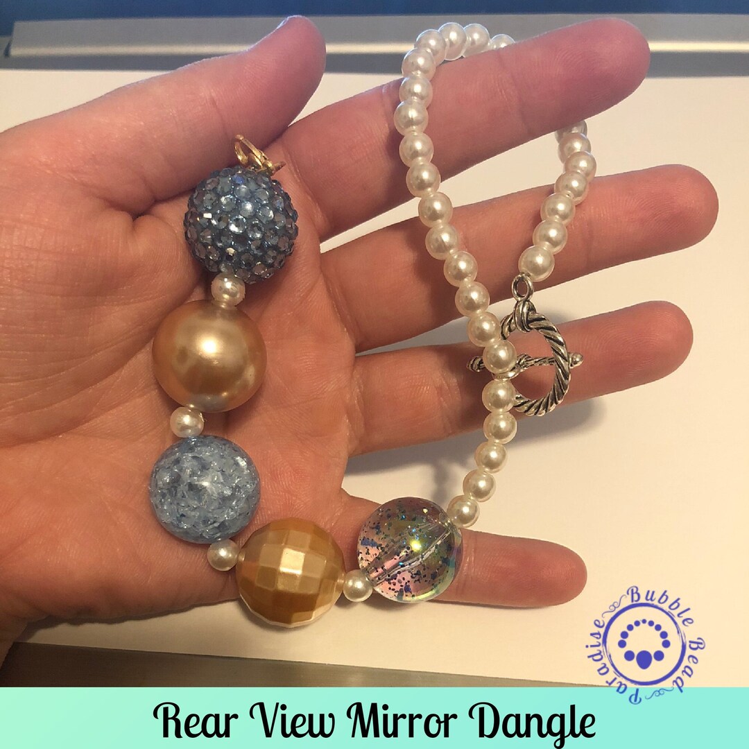 Car Rear View Mirror Dangle, Car Accessory, Bubble Bead - Etsy