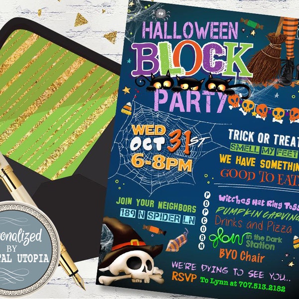 Block Party Flyer - Etsy