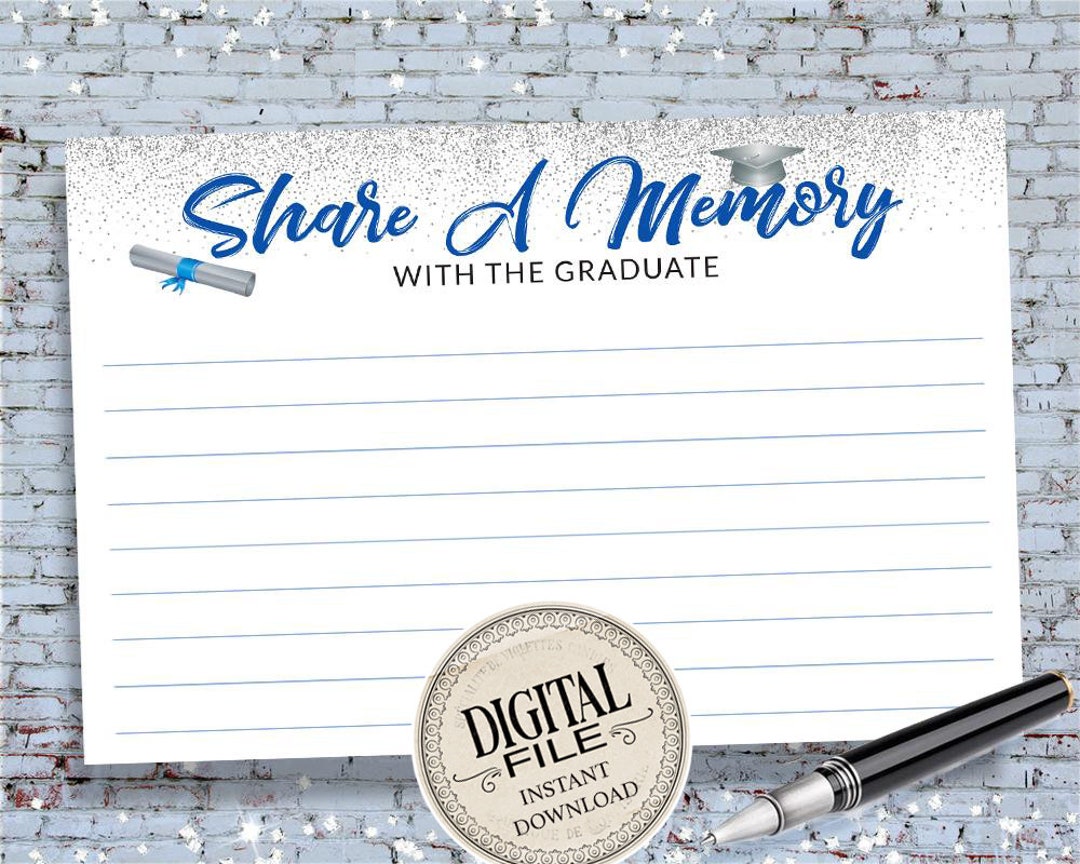 Share A Memory Graduation Cards Printable College Grad - Etsy