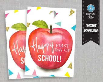 EDITABLE Back to School Teacher Appreciation Gift Tags - Etsy