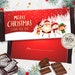 Merry Christmas Candy Bar Wrapper Red Plaid Chocolate Bar Wrappers ...