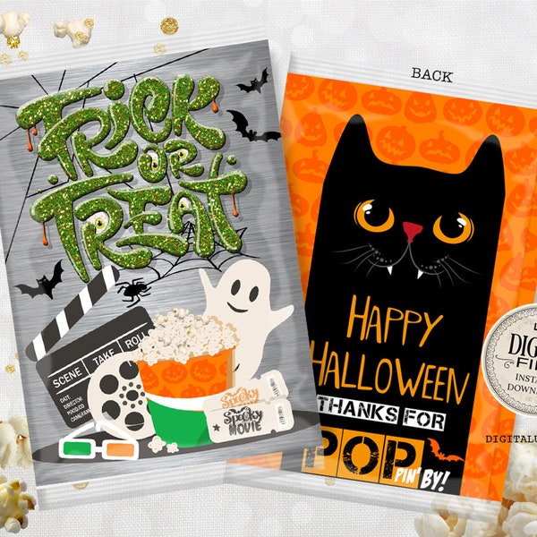 Halloween Popcorn Wrapper - Etsy