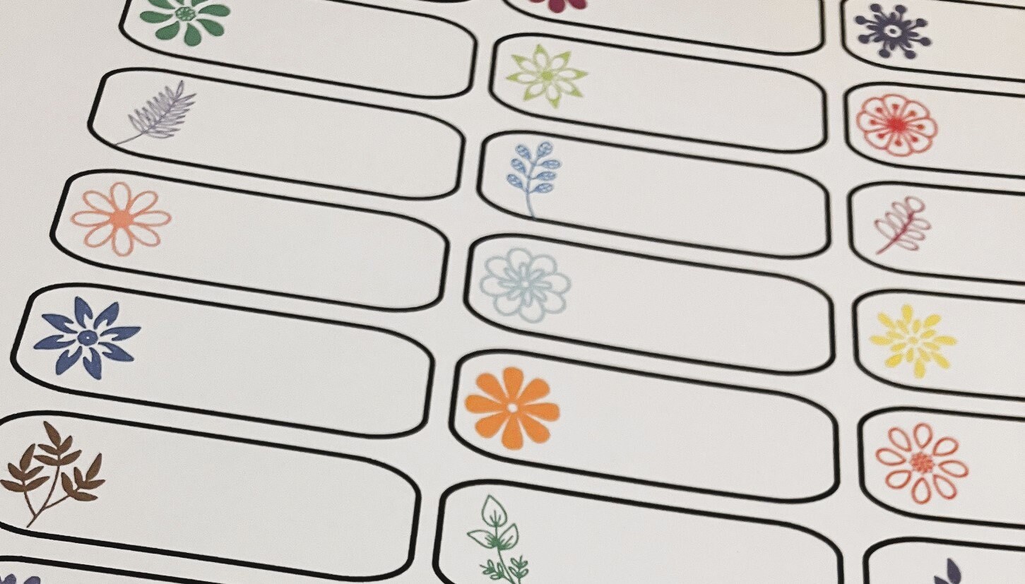 Editable Name Label Template, Editable School Supply Labels, 36 Designs ...