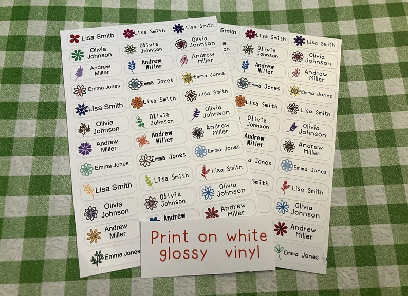 Editable Name Label Template, Editable School Supply Labels, 36 Designs ...