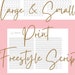 Large Print Arial Narrow Handwriting, Printable, Hand Lettering ...