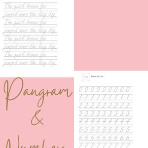 Large Print Freestyle Script Handwriting, Printable, Hand Lettering ...