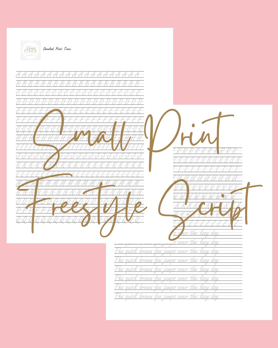 Small Print Freestyle Script Handwriting, Printable, Hand Lettering ...