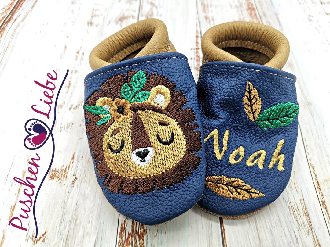 Organic Crawling Shoes With Names for Babies and Children (eco Leather ...