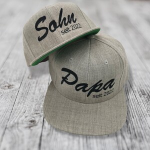 Geschenk zum Vatertag - Kappe Papa und Sohn Tochter Kinder... Cap ...