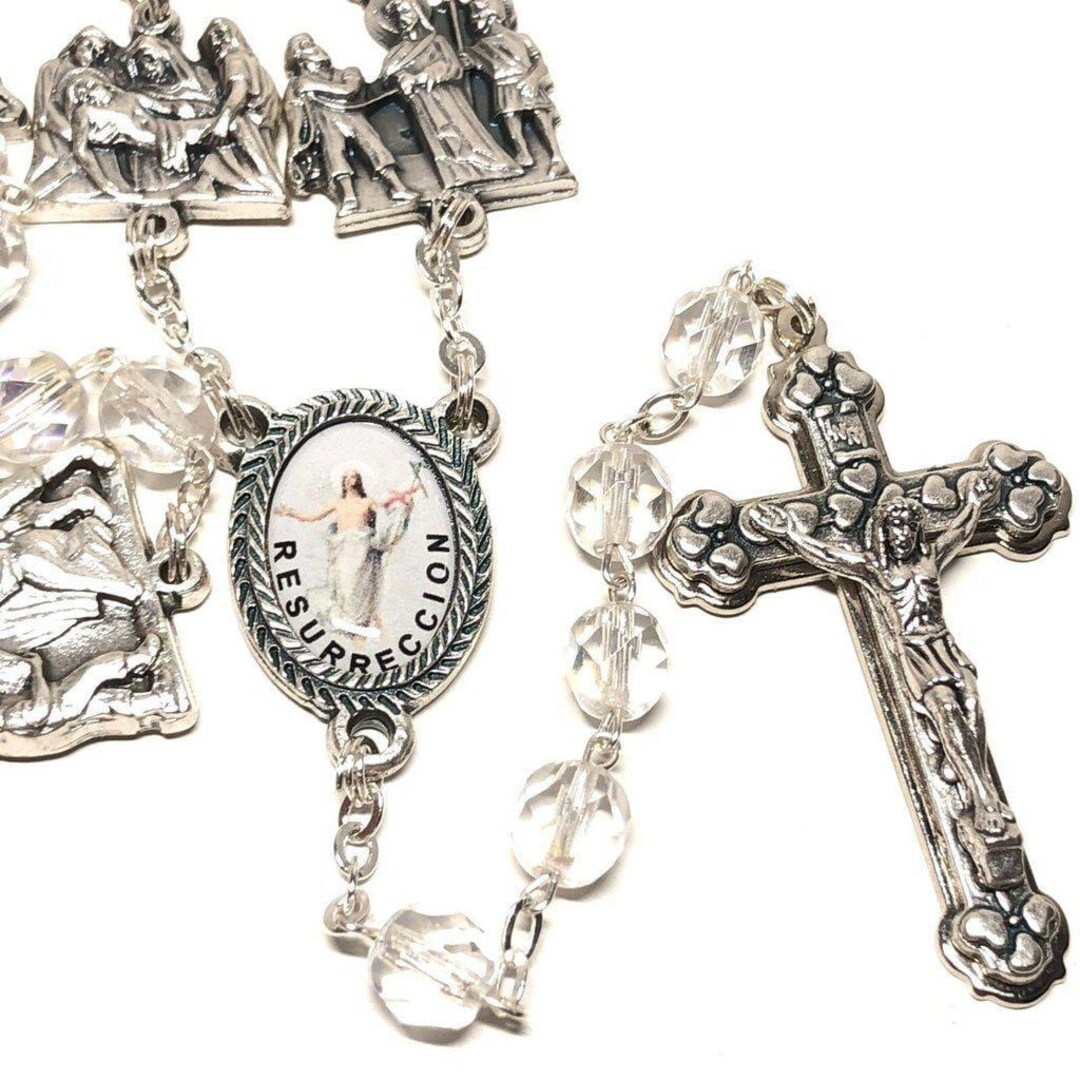 Easter Rosary Stations of the Cross Sparkling via Crucis blessed - Etsy