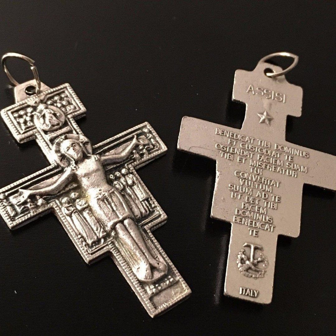 St. Damian Crucifix Blessed by Pope- Cross - Pendant - Franciscan - Etsy