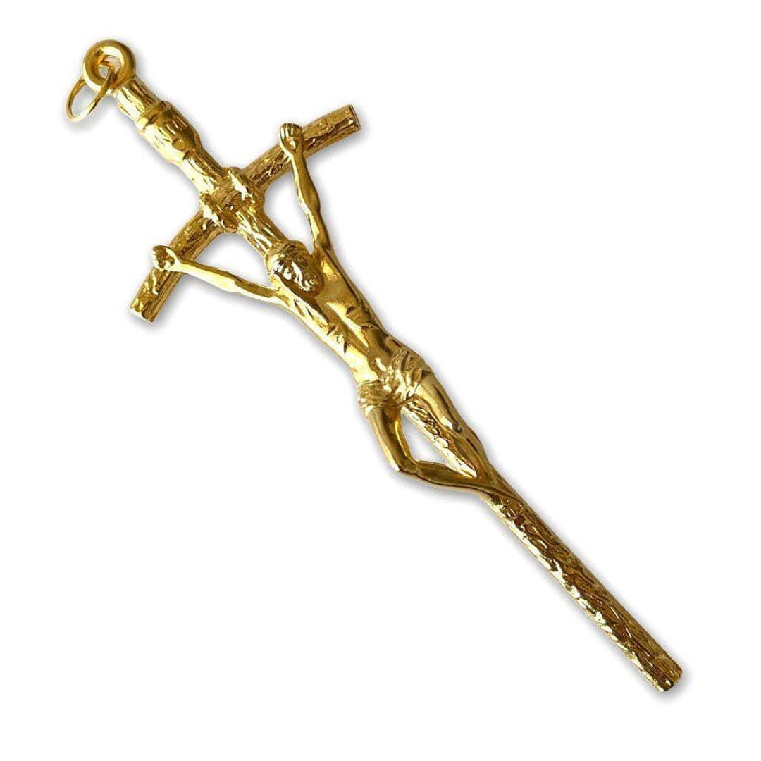 Wall Crucifix Cross - 5" 1/2 Scorzelli Cross - Blessed by Pope - St ...