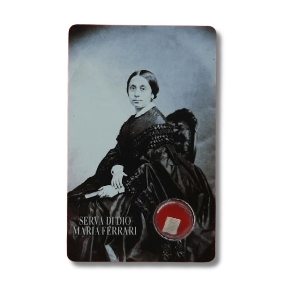 Servant of God Maria Ferrari Prayer Card With Relic - Etsy