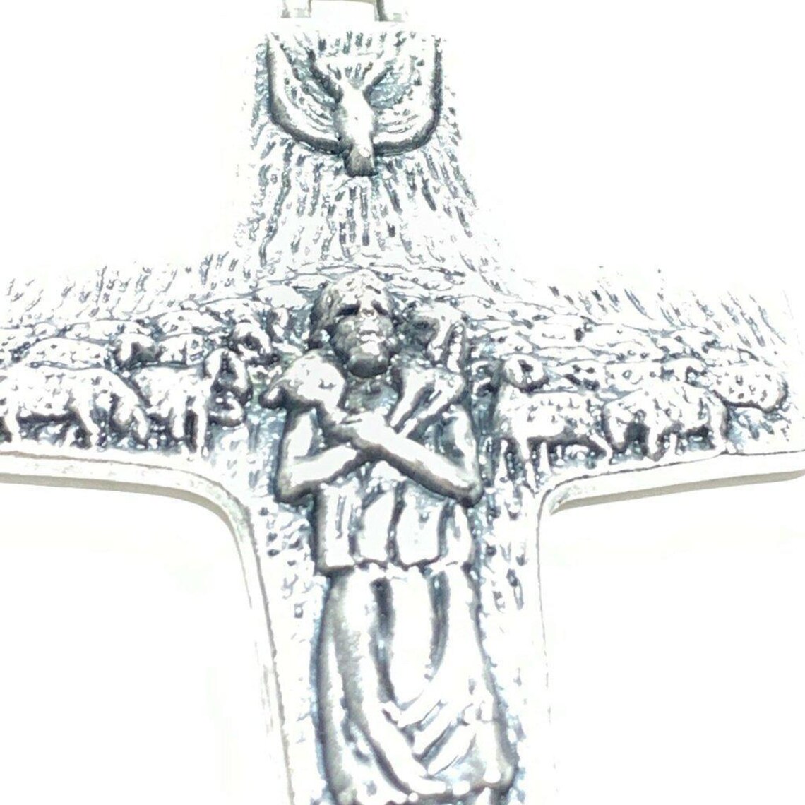 3" Pectoral Cross Replica of Pope Francis Vedele Crucifix Blessed by ...