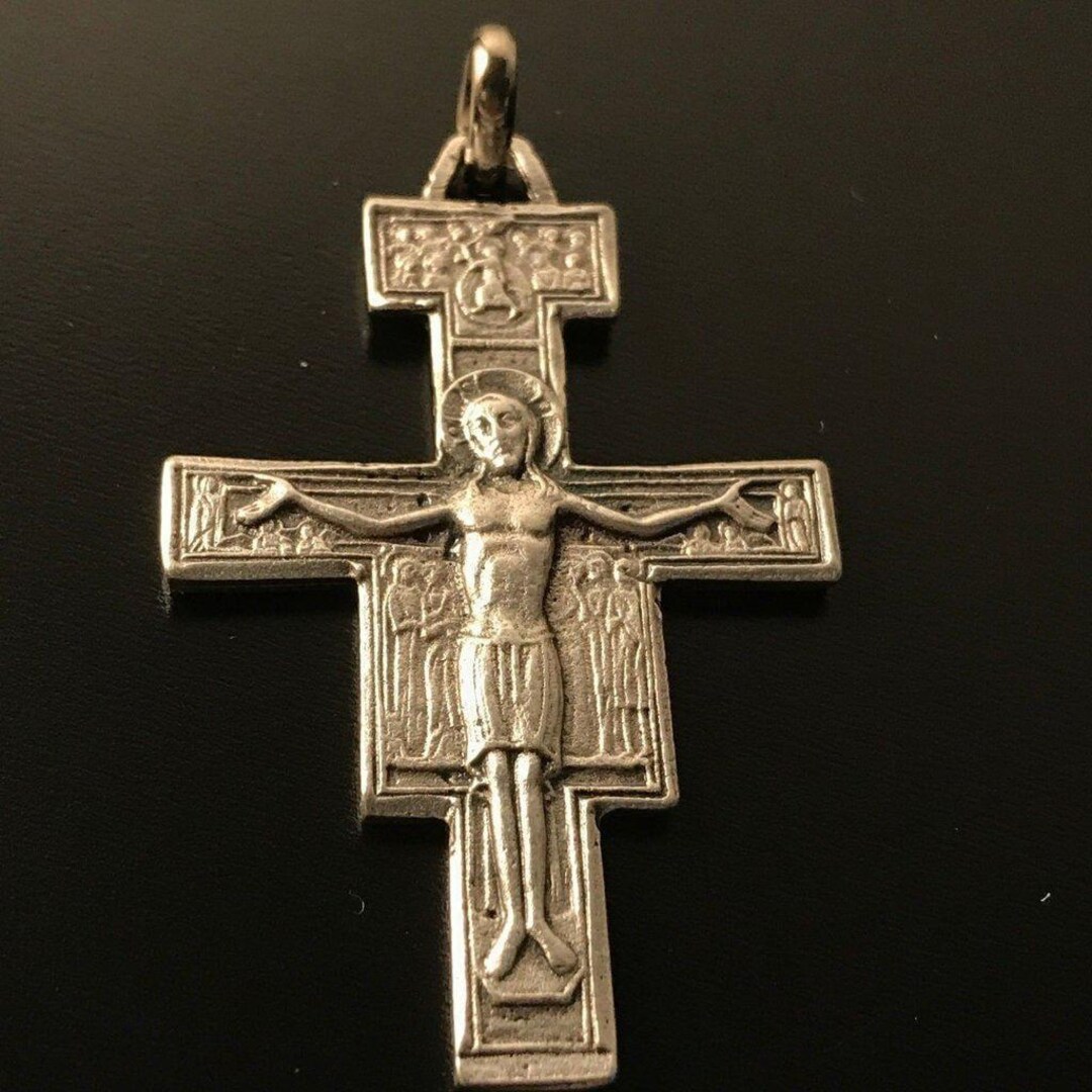 St. Damian Crucifix Blessed by Pope - Cross - Pendant - Parts - Etsy