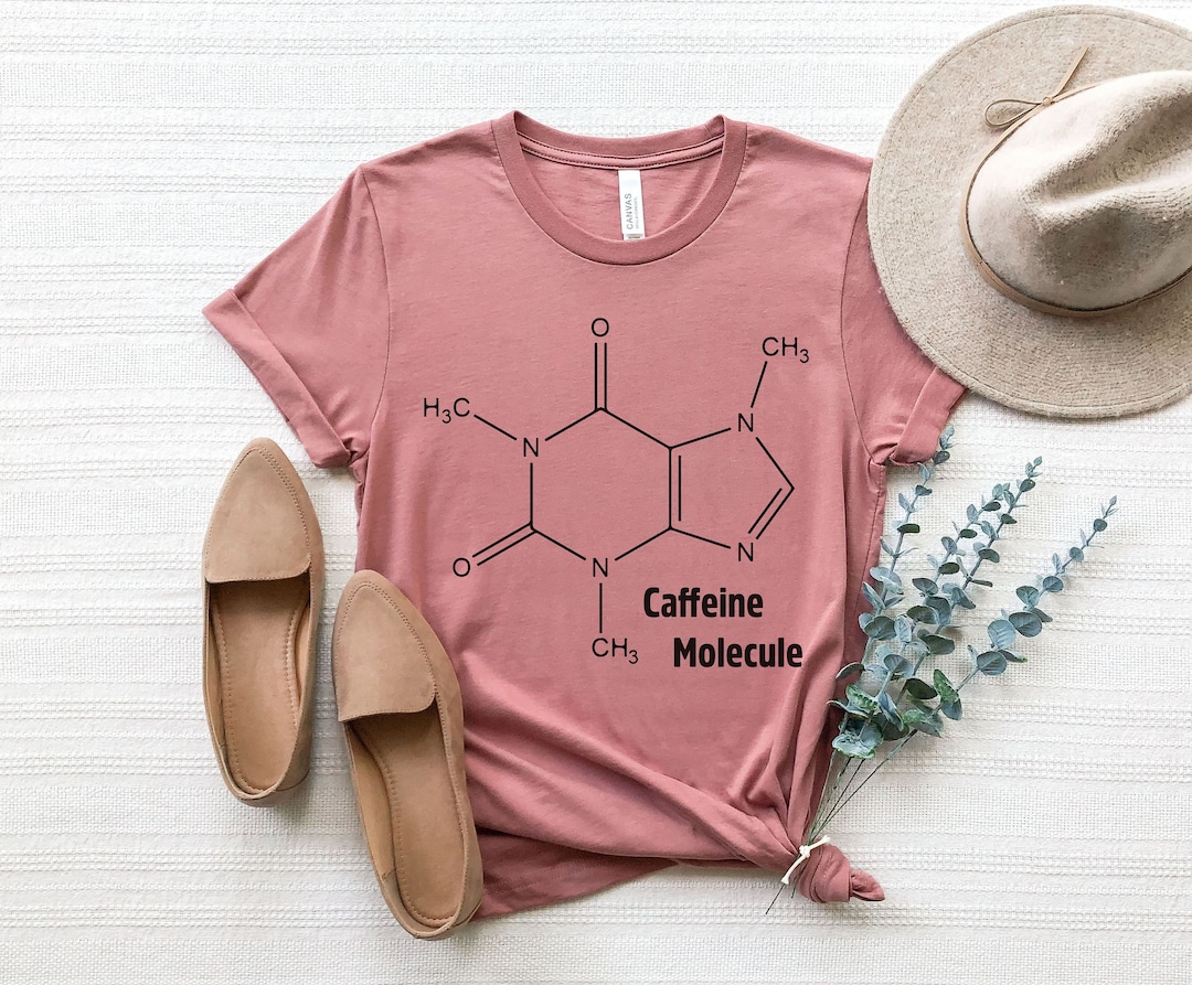 Caffeine Molecule T-shirt, Funny Coffee Lover Shirt - Etsy
