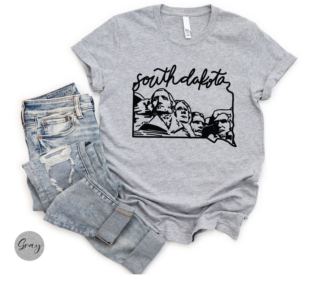 South Dakota State Map T-shirt, State Map Shirt, Gifts for Her, Gifts ...