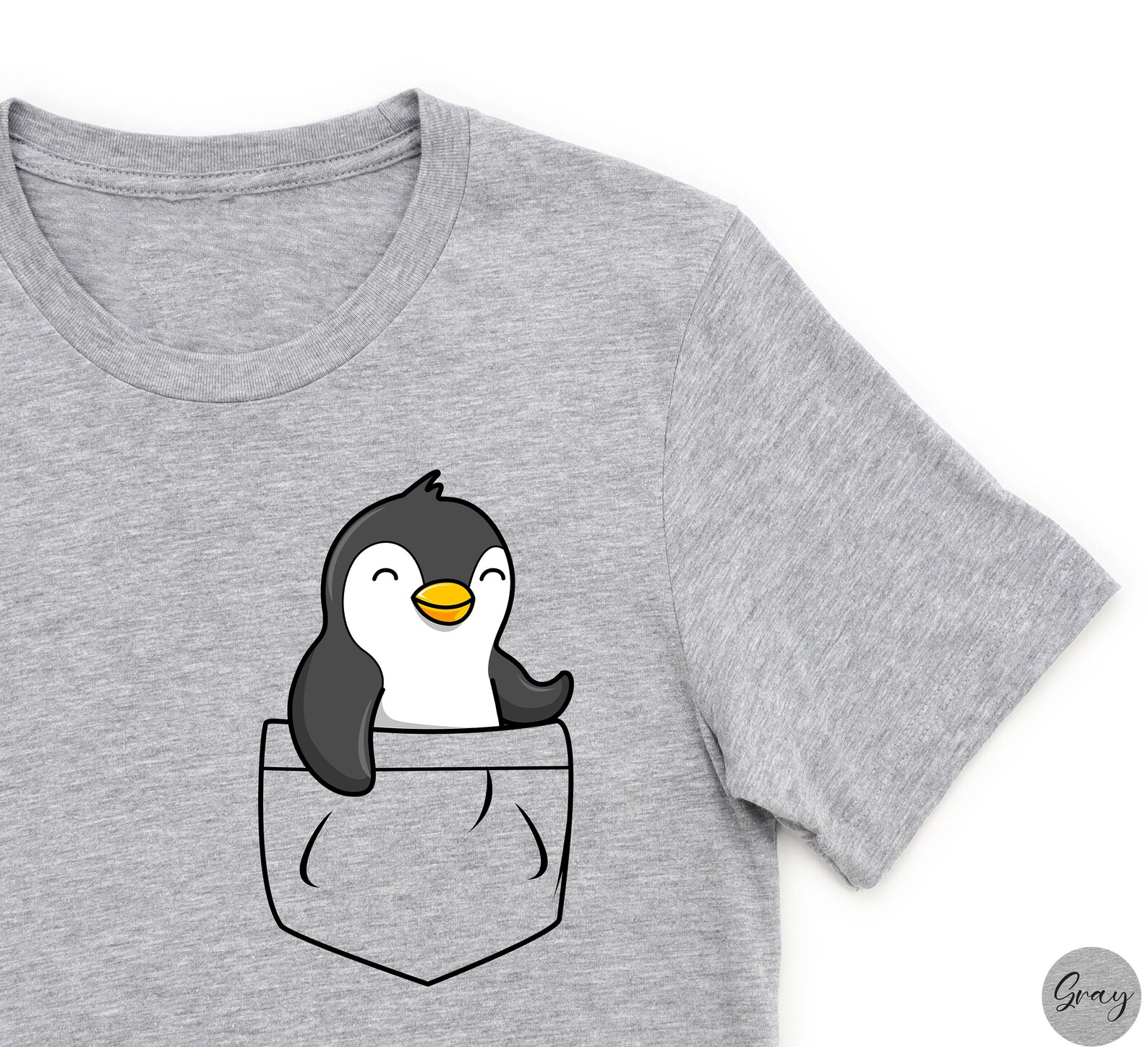 Pocket Penguin Shirt Penguin Birthday Gift Penguin Gift - Etsy