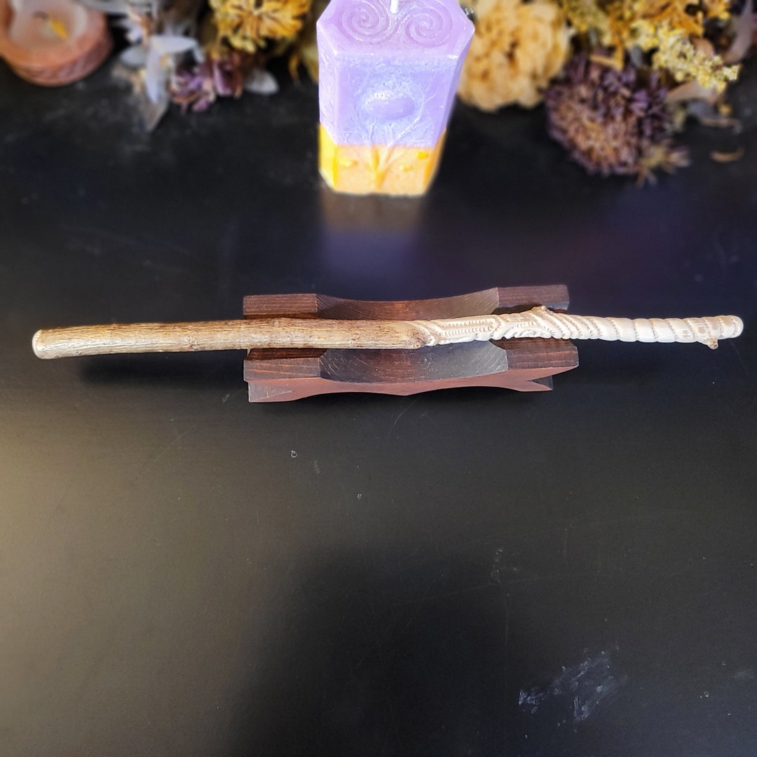 Rowan Magic Wand, Rowan, Mountain Ash, Hand Carved Magic Wand, Magick ...